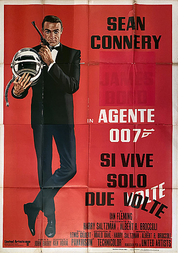 Poster Agente 007 Si vive solo due volte, Italian first edition poster ...