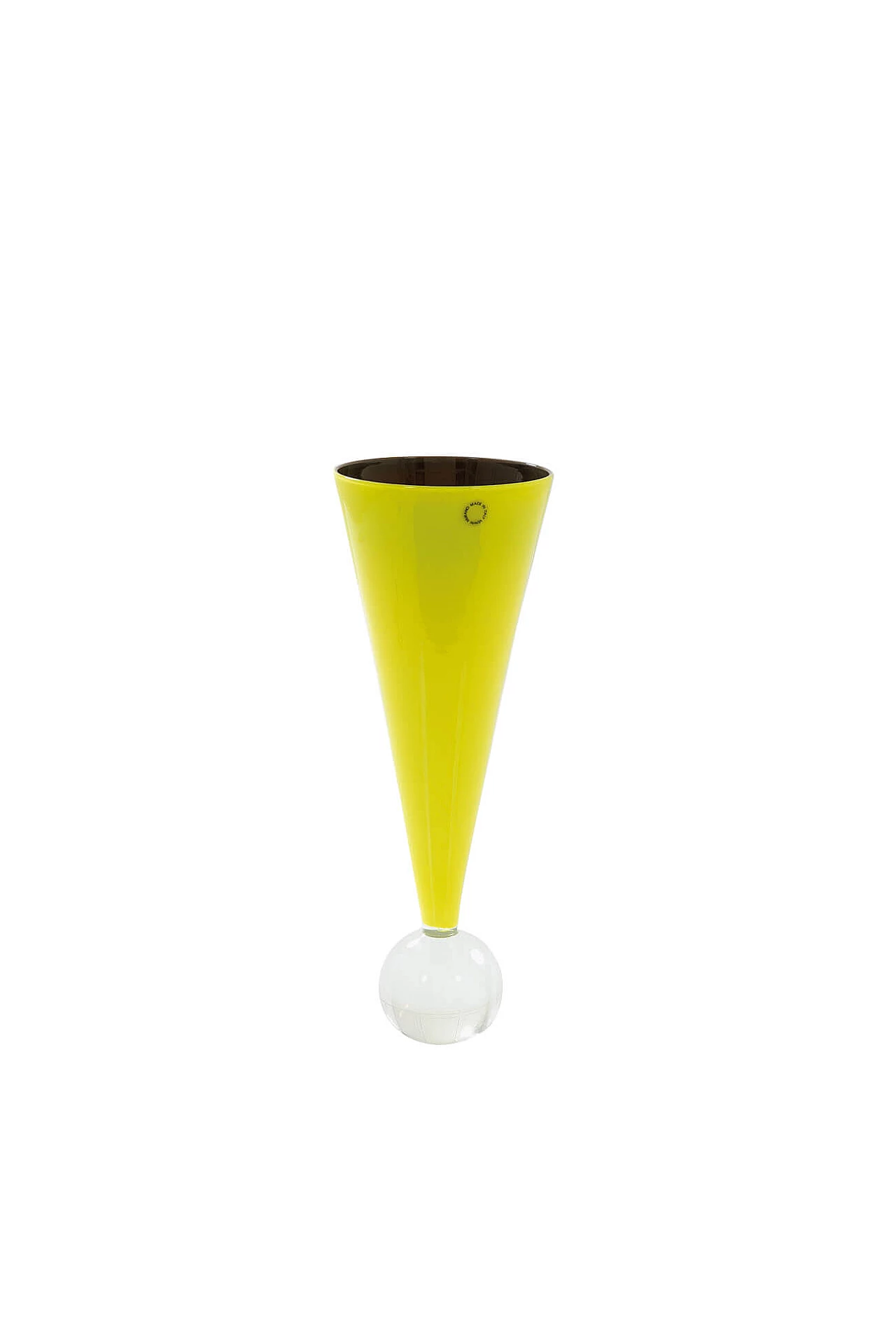Murano glass vase, Biro series by Laura Diaz De Santillana for Venini ...