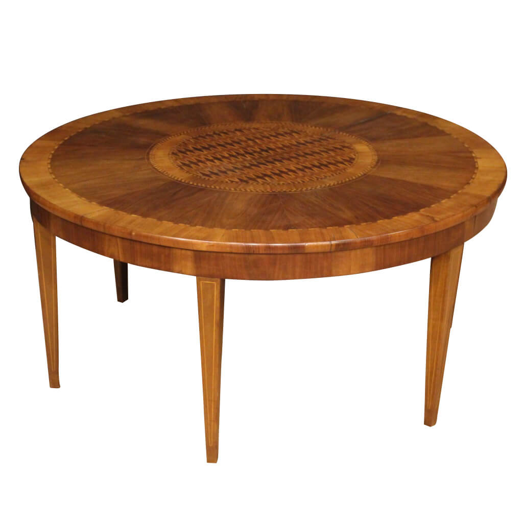 Italian inlaid wood coffee table | intOndo