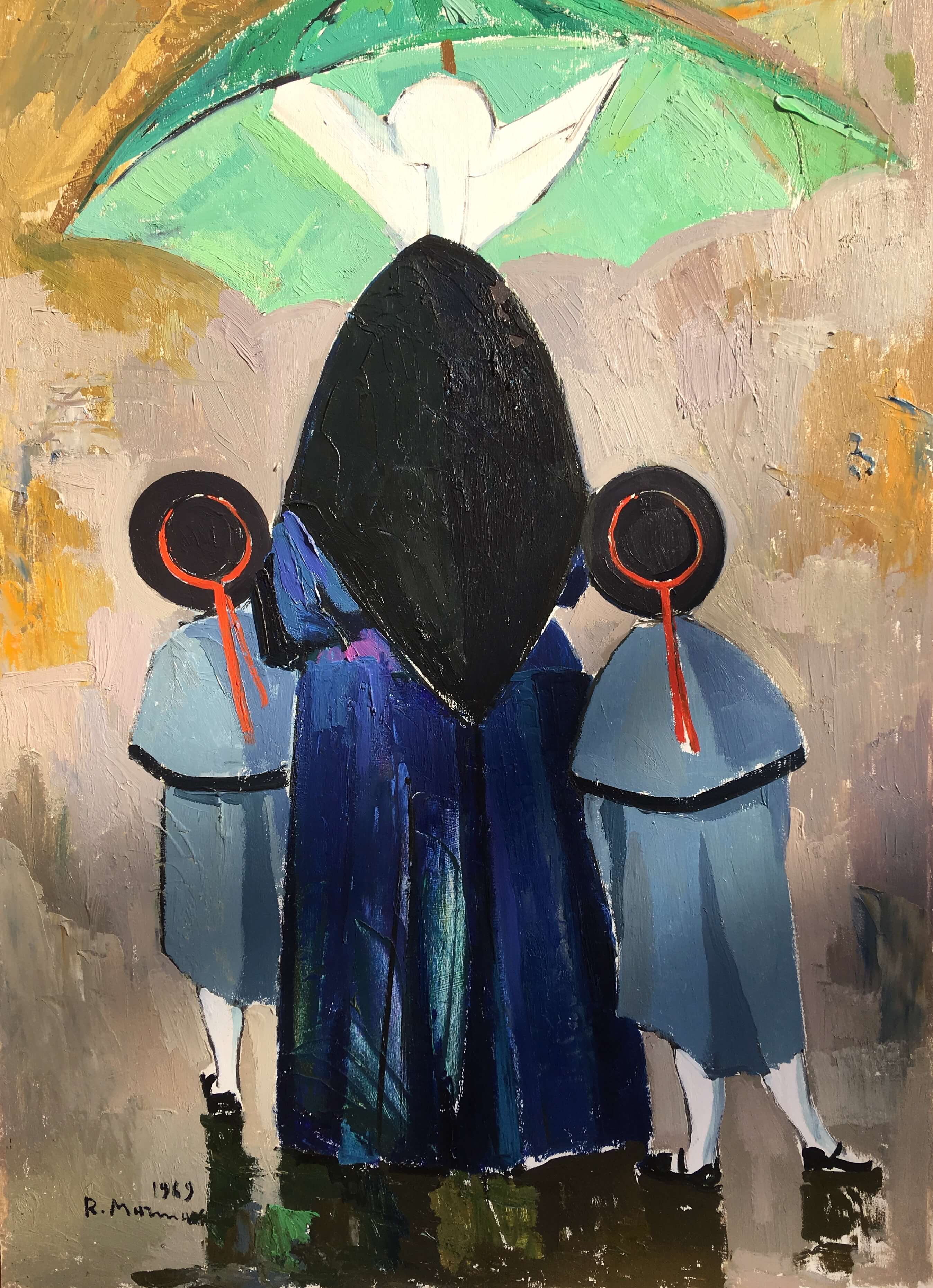 Rodolfo Marma "Monachine" painting , Florence 1969 | intOndo