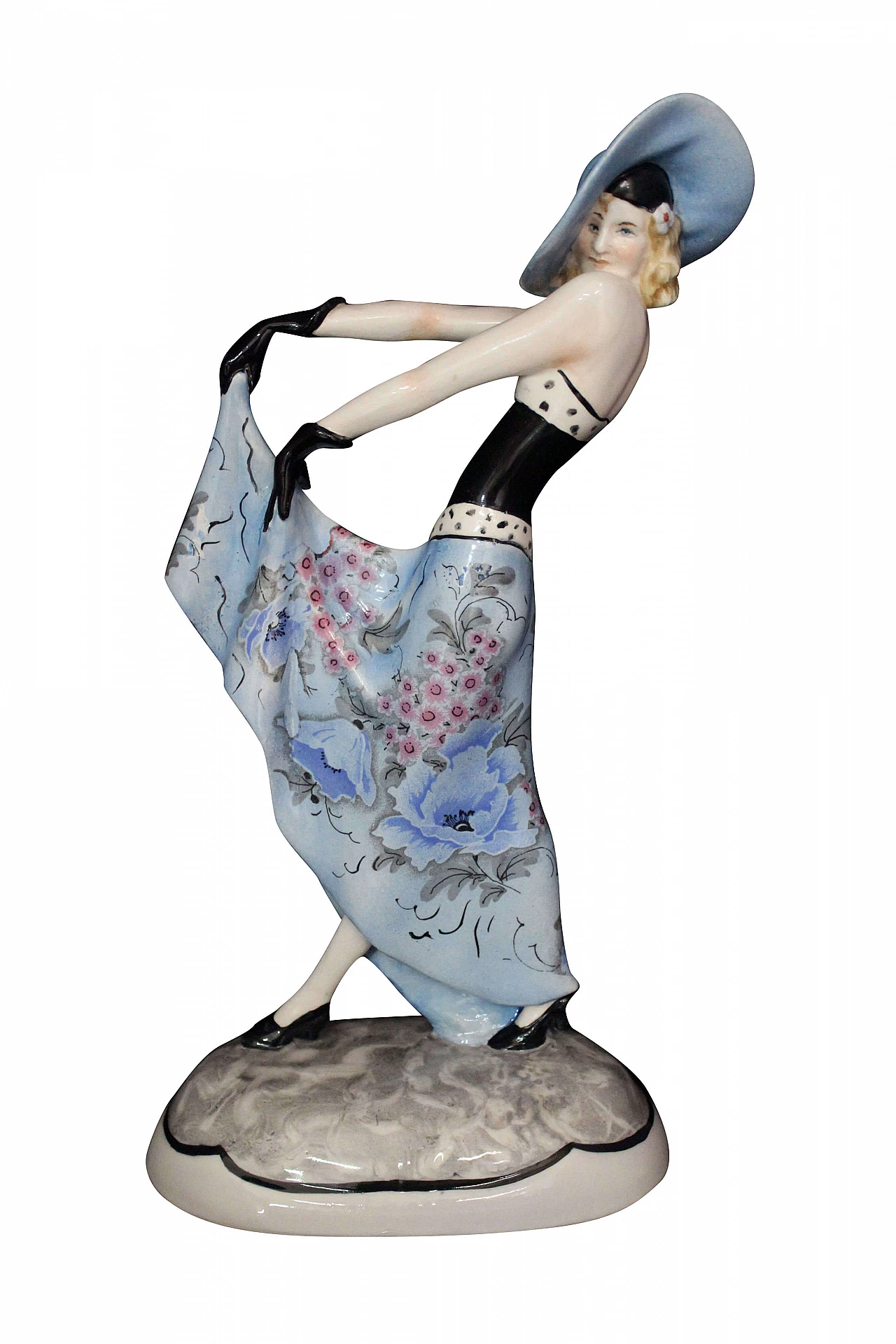 Painted ceramic sculpture by Friedrich Goldscheider, 1950s | intOndo