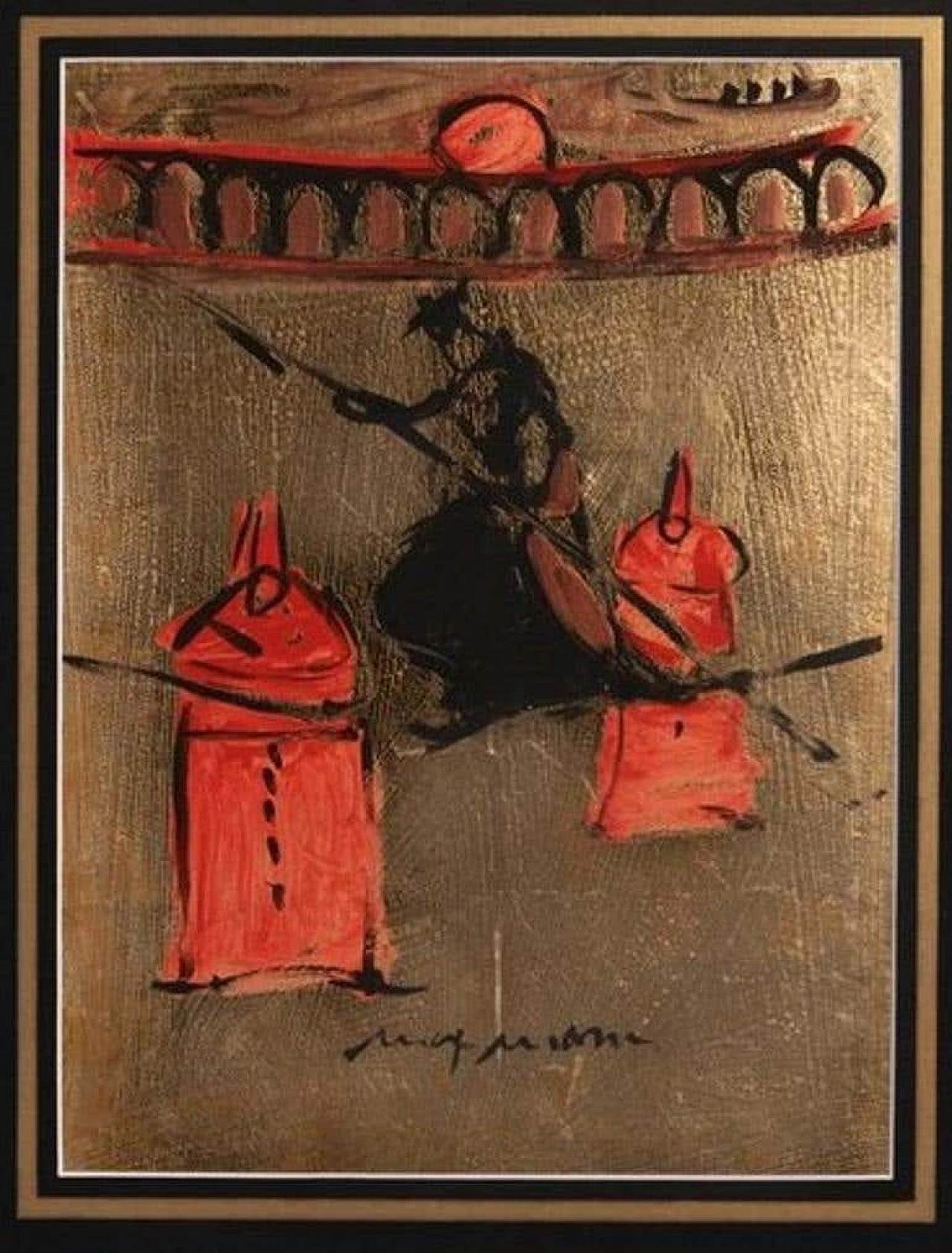 Painting tempera on paper by Max Marra, 2004 | intOndo