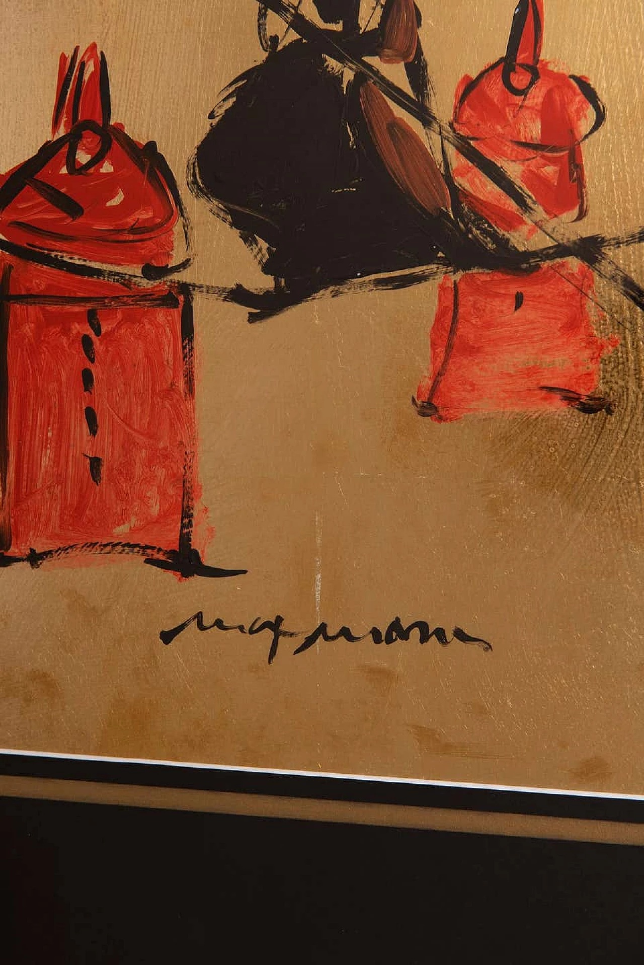 Painting tempera on paper by Max Marra, 2004 | intOndo