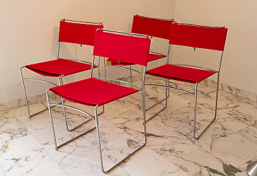 4 Delfina Chairs by Enzo Mari for Driade, 1970s | intOndo