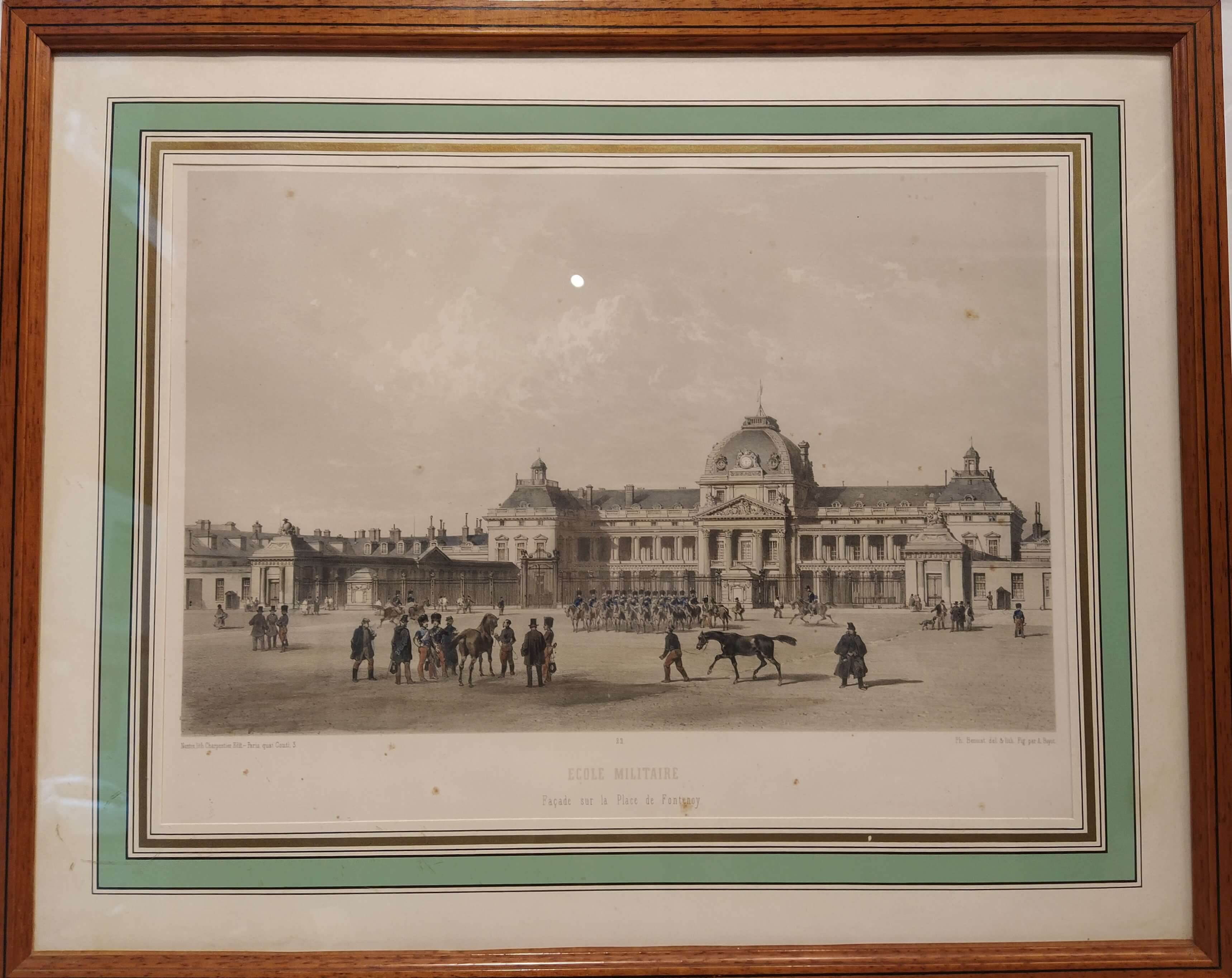 Lithograph Le militaire, french, 1800s | intOndo