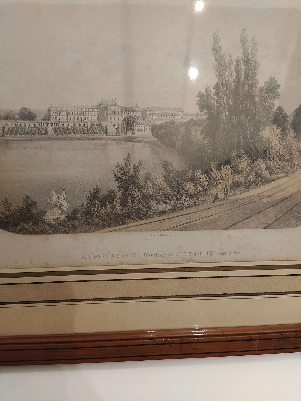 Lithograph Vue du palais de l'Orangerie de Versailles, mid-19th century ...