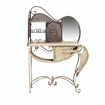 Wrought iron dressing table with mirror, 1950s | Barnebys