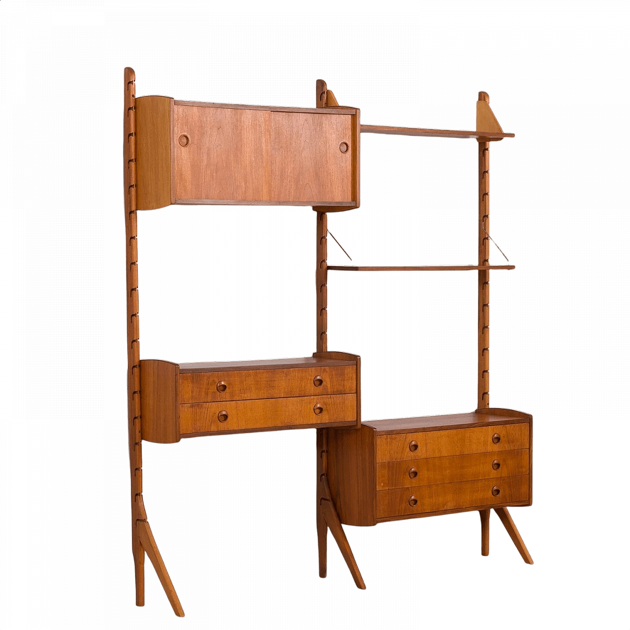 Ergo modular wall unit in teak by John Texmon for Blindheim ...