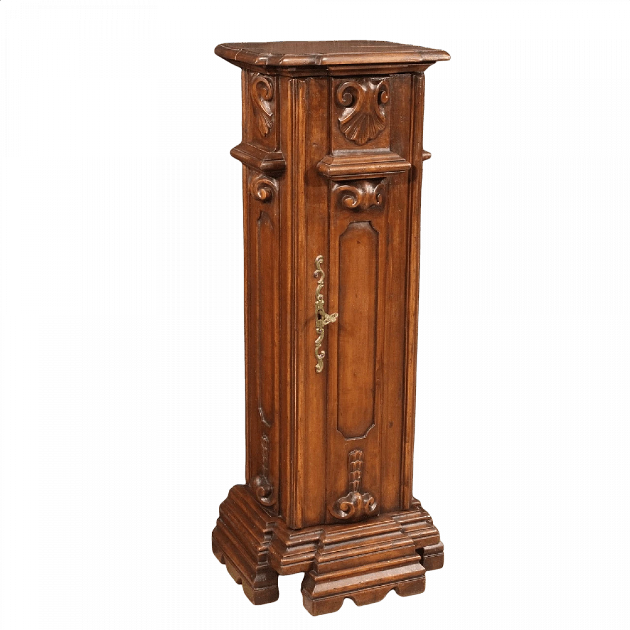 Renaissance-style sculpted wooden column | intOndo