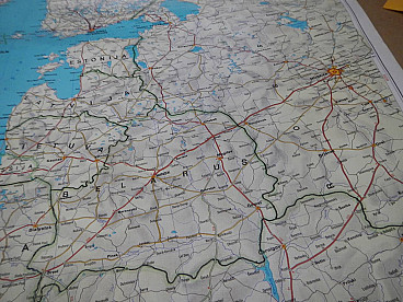 Road map of Europe, 1980s | intOndo