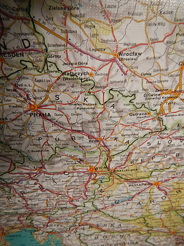 Road map of Europe, 1980s | intOndo