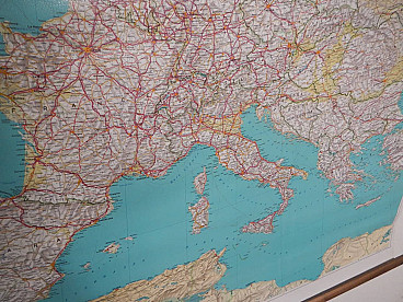 Road map of Europe, 1980s | intOndo