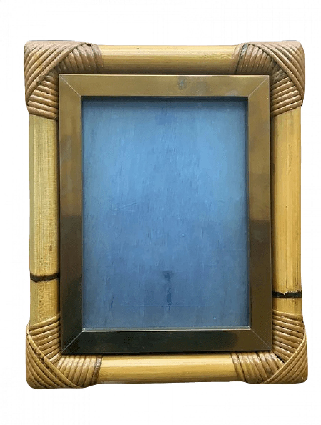 Brass and bamboo frame, 80s | intOndo
