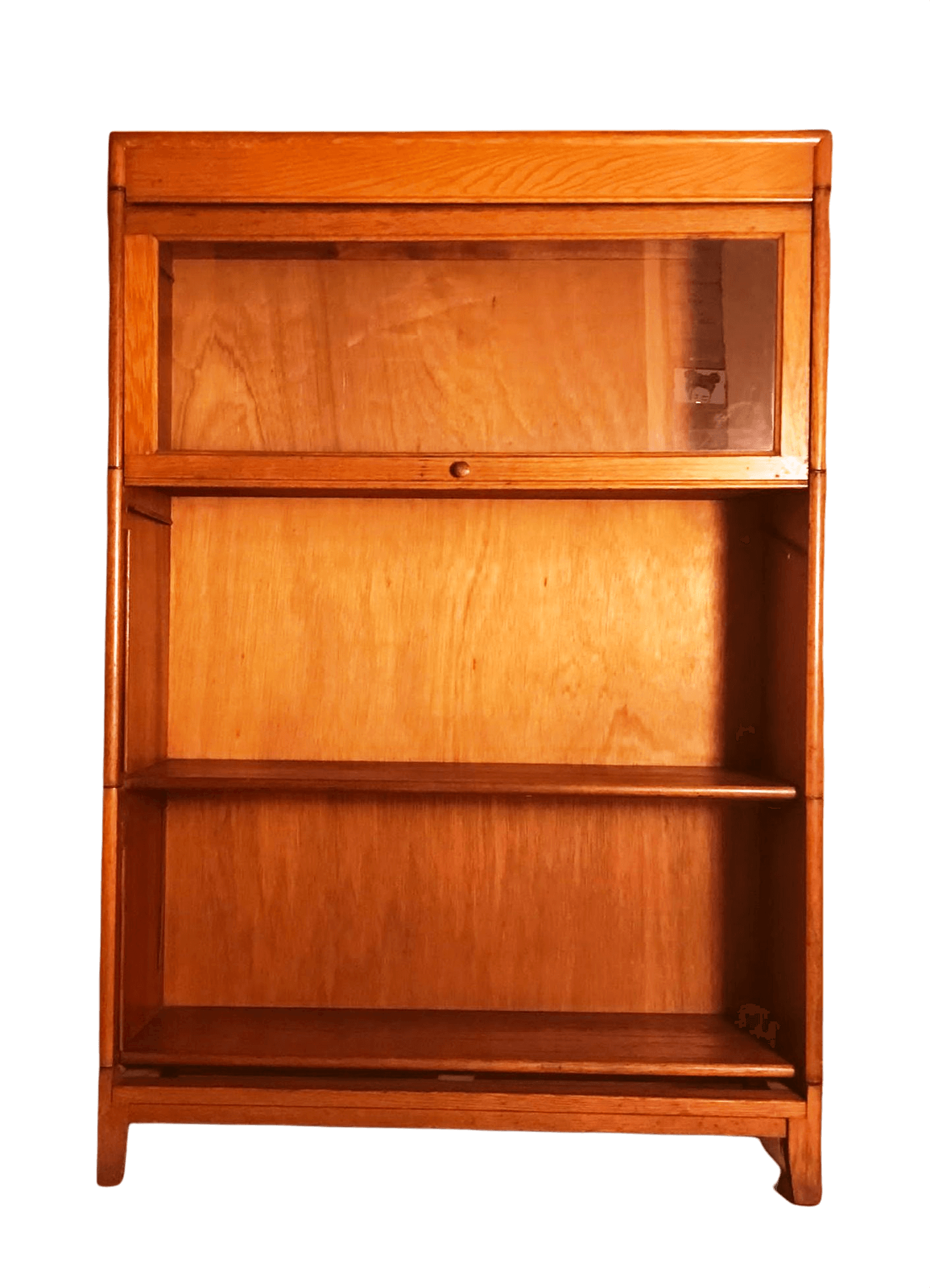 Wooden bookcase with folding doors, 1980s | intOndo