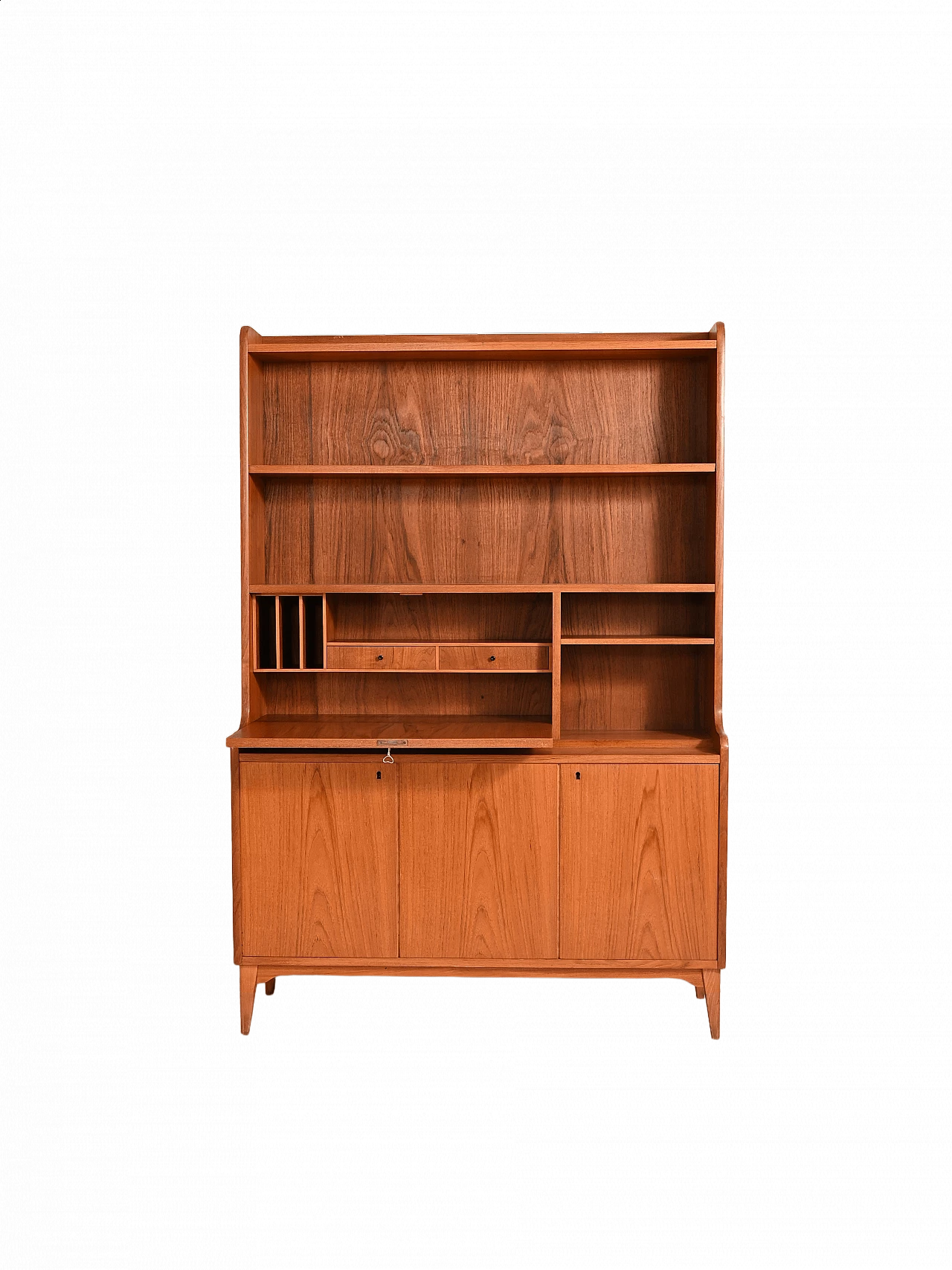 Bookcase with pull-out desk in teak, 1960s | intOndo