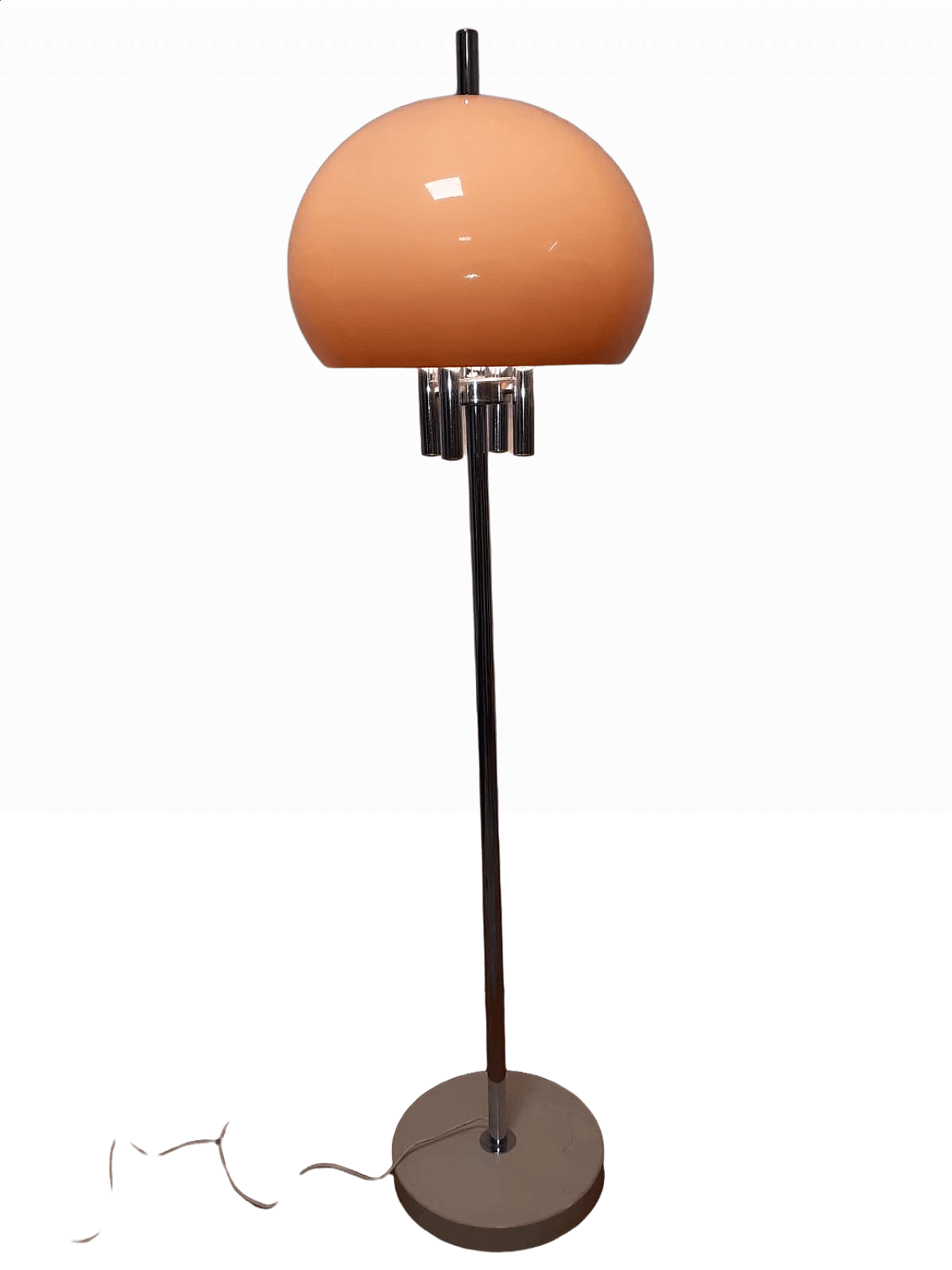 Lampada da terra di Guzzini con base in marmo, anni '60 | intOndo