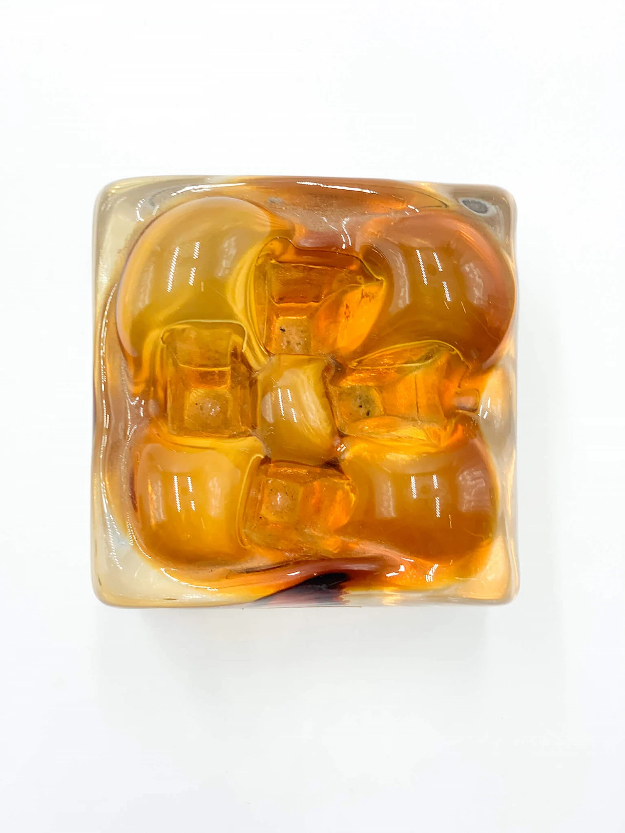Orange Murano glass paperweight by Barbini, 1980s | intOndo