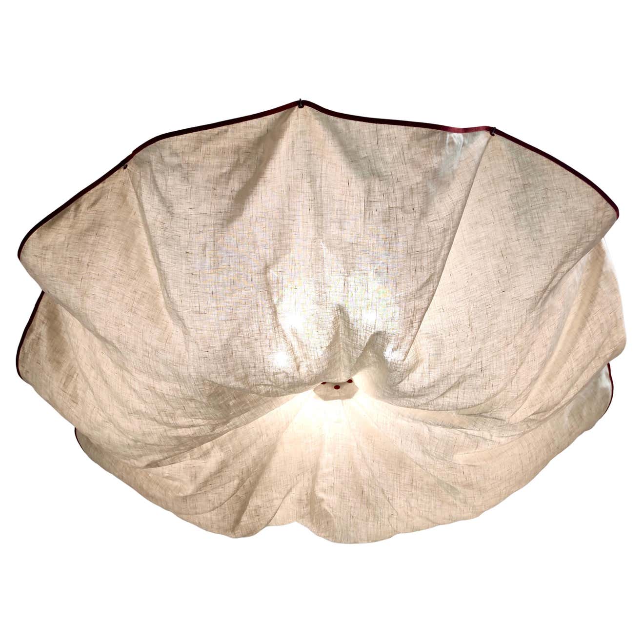 Celestia linen ceiling lamp by Tobia Scarpa for Flos, 1997 | intOndo