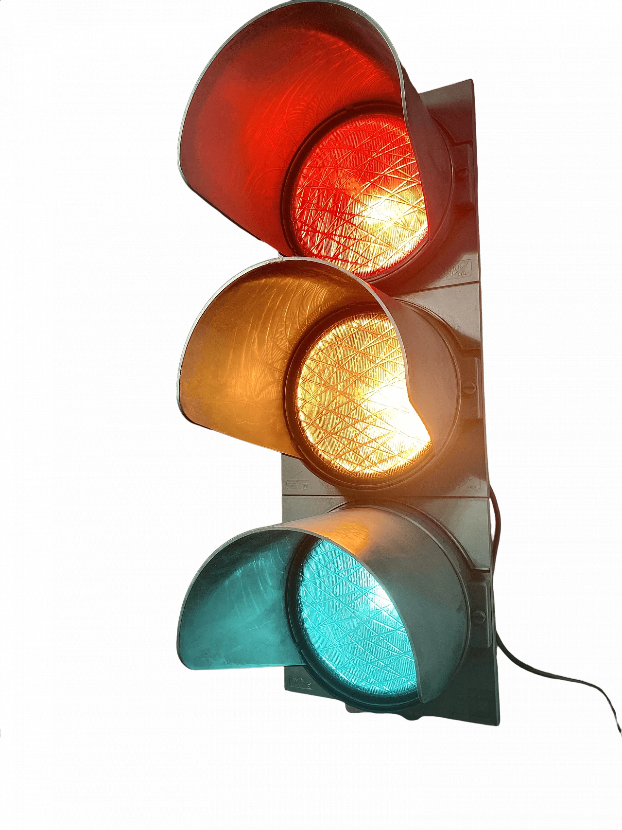 Traffic light usable as a wall lamp, 1990s | intOndo