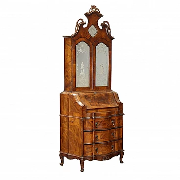 Baroque style trumeau in walnut, early 1900s | intOndo