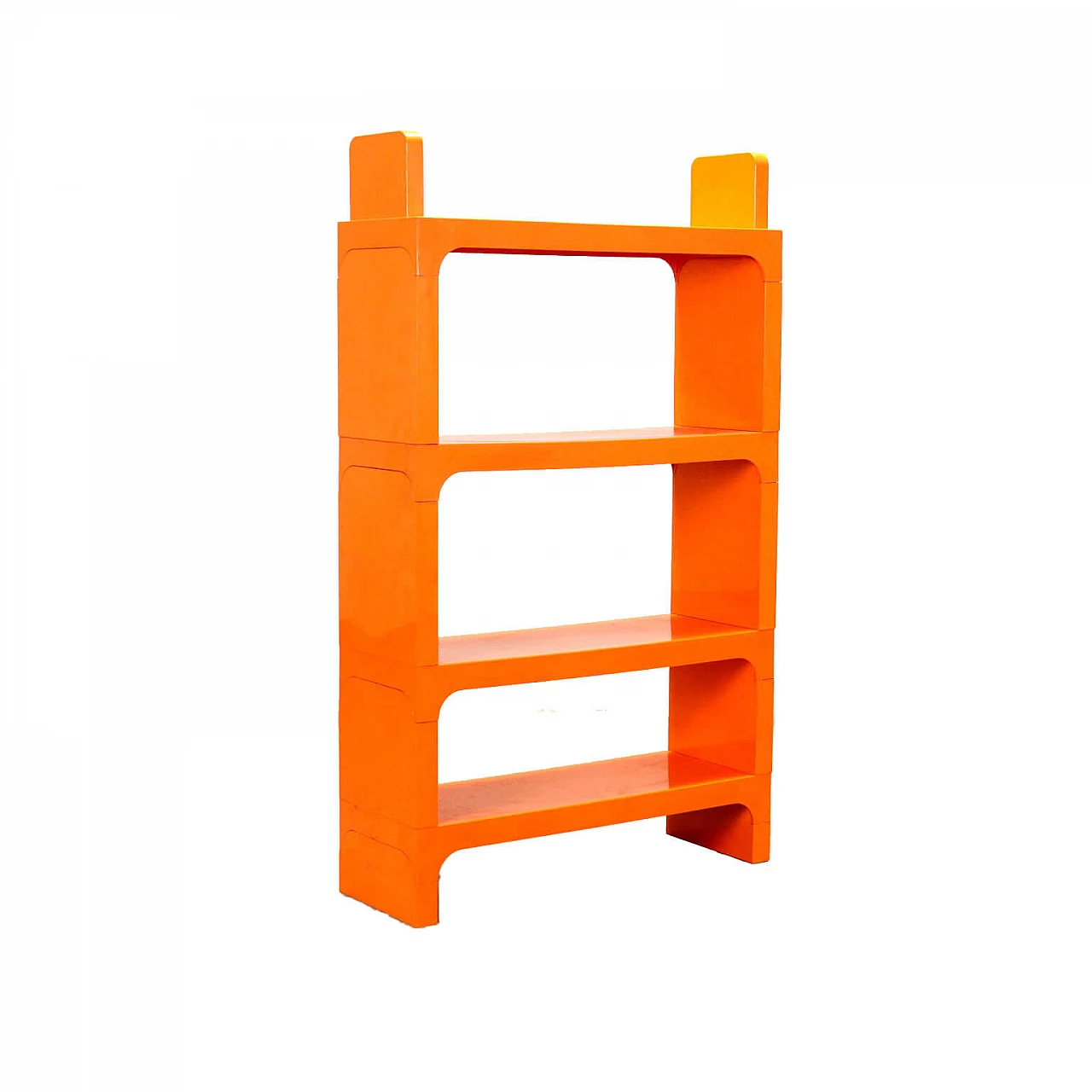 Orange bookcase by Olaf Von Bohr for Kartell, 1970s | intOndo