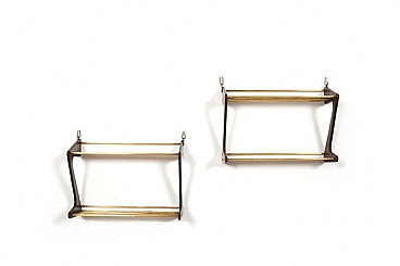 Pair of Z wall brackets by Carl Auböck for Werkstätte Carl Auböck ...