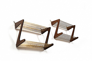 Pair of Z wall brackets by Carl Auböck for Werkstätte Carl Auböck ...