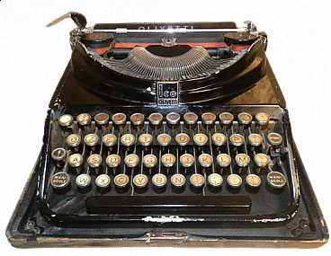 MP1 Olivetti portable typewriter by Camillo Olivetti, 1930s | intOndo