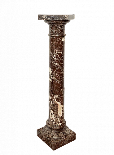 Napoleon III column in Rosso Levanto marble, 19th century | intOndo