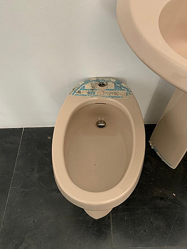 Ellisse washbasin, bidet and toilet by Ideal Standard, 1970s | intOndo