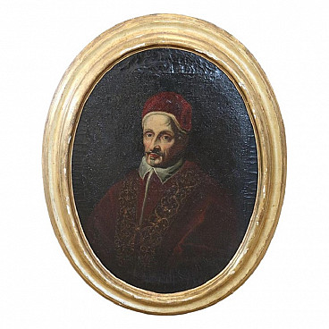 Portrait painting of Pope Clement IX, oil on canvas, 17th century | intOndo