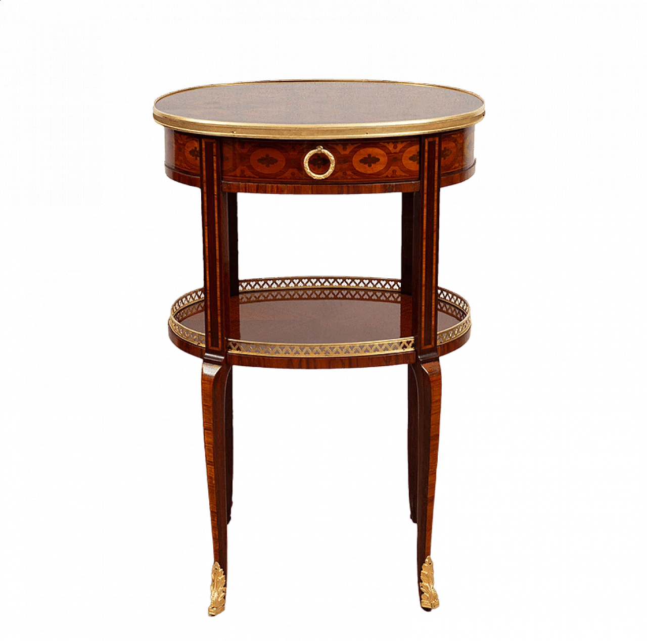 Napoleon III coffee table in exotic wood with gilded bronze grafts ...