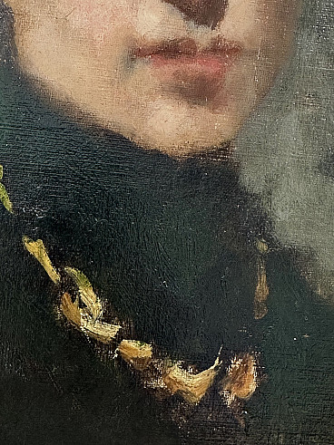 Uberto Dell'Orto, female portrait, oil painting on canvas, 19th century ...