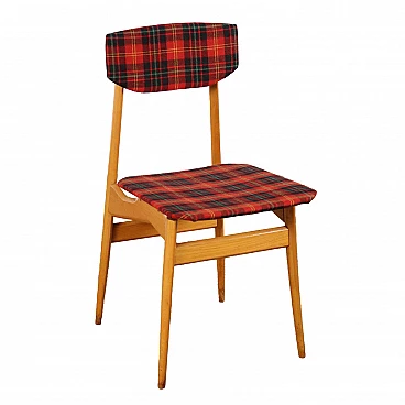Ash chair with foam and fabric seat, 1960s | intOndo