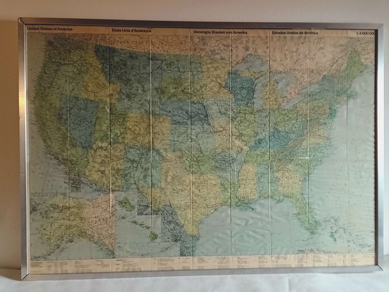 Map of the United States of America, 1980s | intOndo