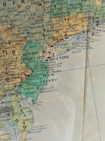 Map of the United States of America, 1980s | intOndo