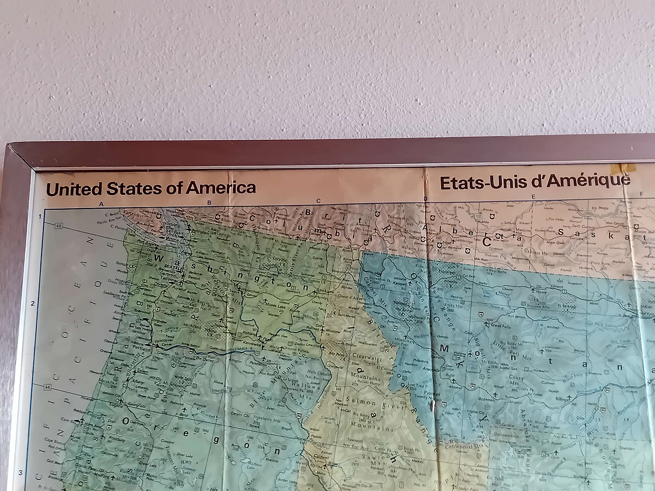 Map of the United States of America, 1980s | intOndo