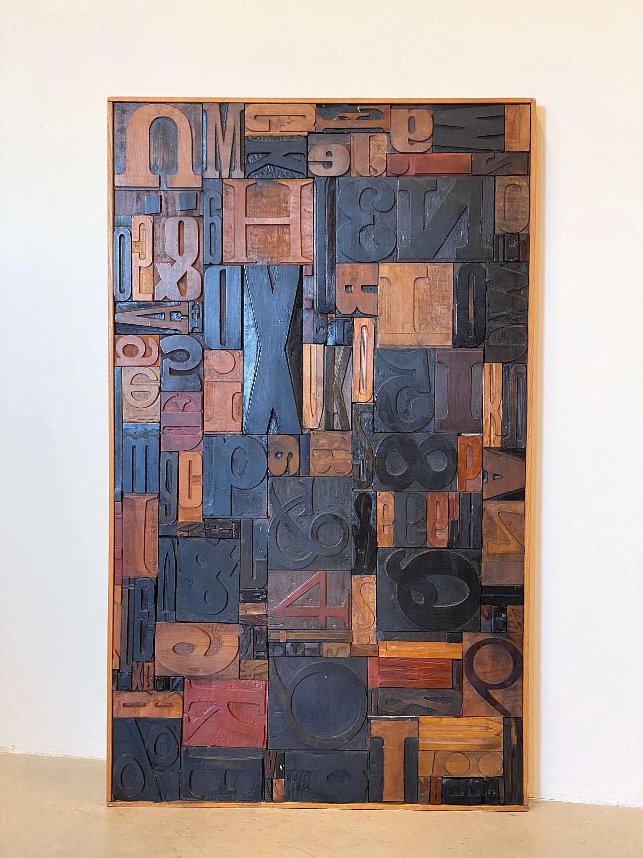 Panel with typographic letters and numbers, 1980s | intOndo