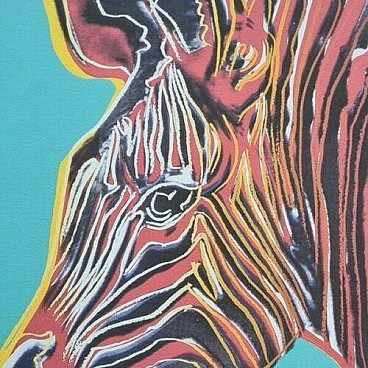 Zebra, lithography, reproduction after Andy Warhol | intOndo