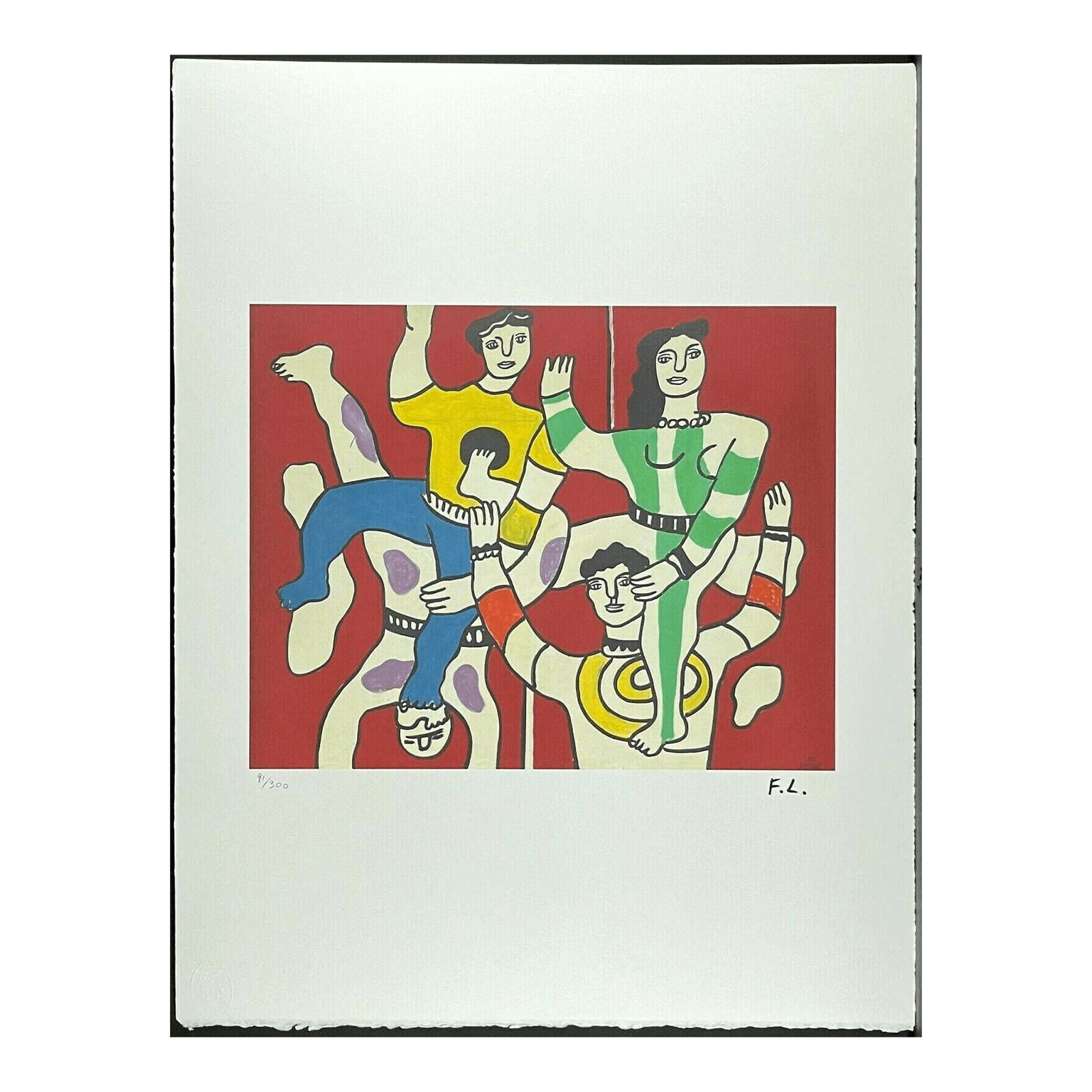 The Four Acrobats, lithography after Fernand Léger, 1990s | intOndo