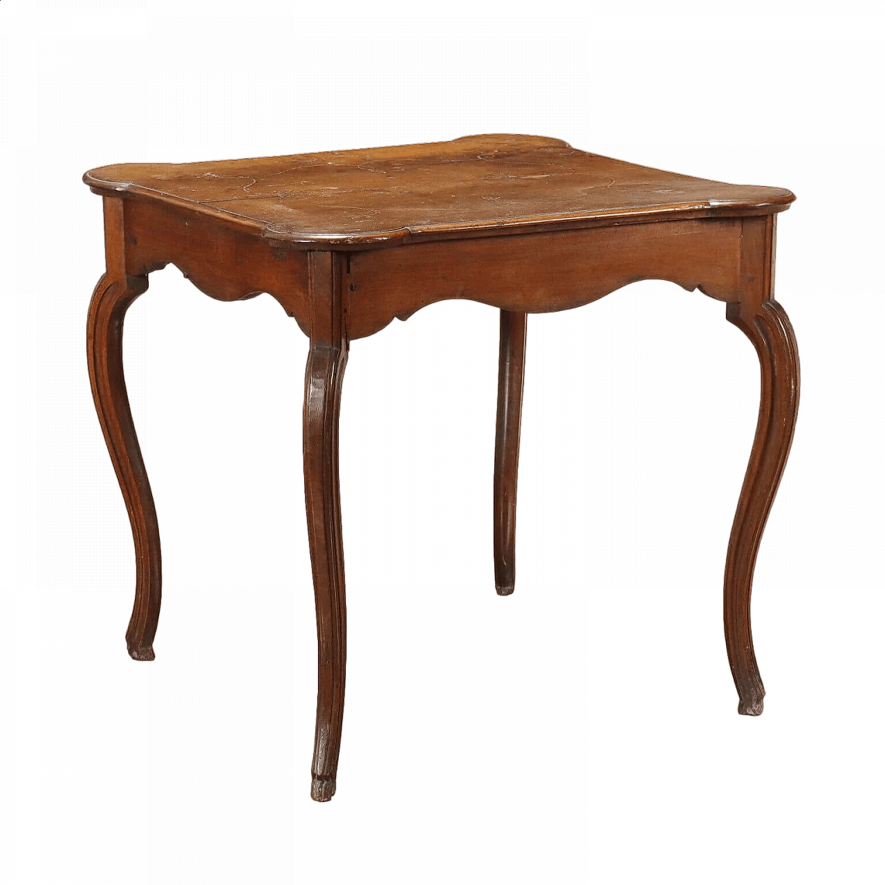 Emilian Barocchetto walnut side table with inlays, mid-18th century ...