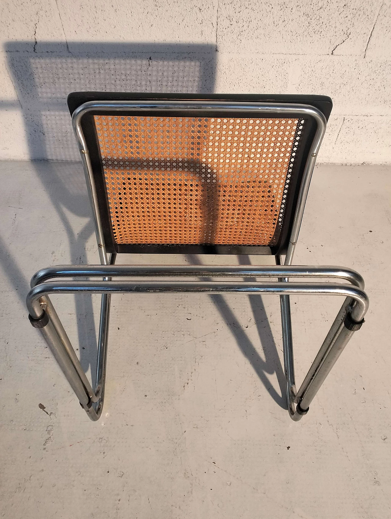 4 Chrome and Vienna straw chairs, 1970s | intOndo