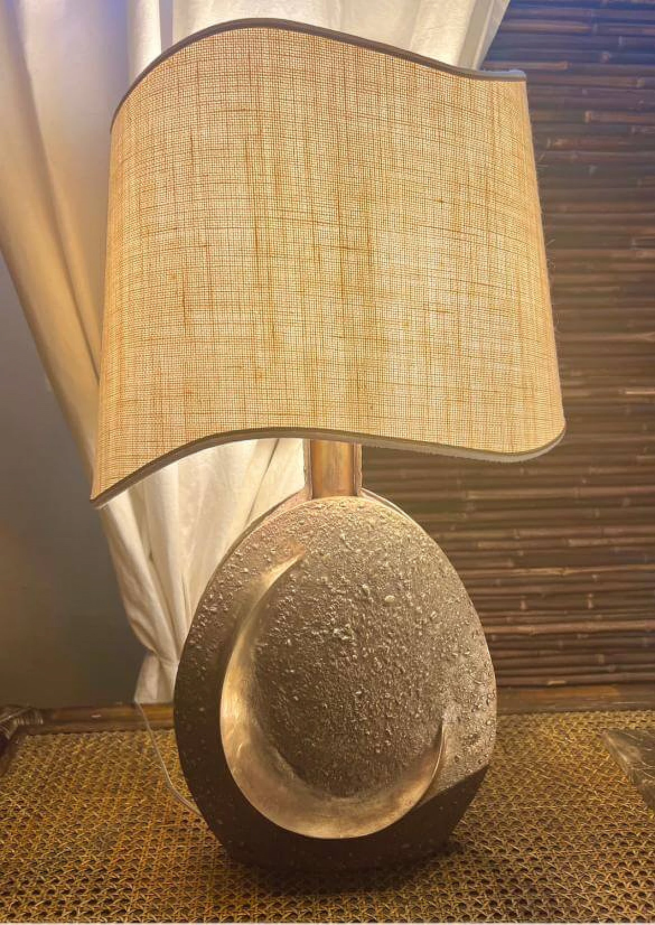 Pragos pair of bronze lamps, 1960s | intOndo