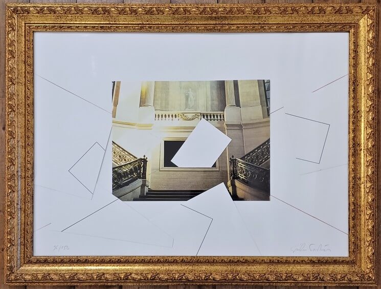 Giulio Paolini, Prologue, die-cut colour lithograph and collage, 1993 ...