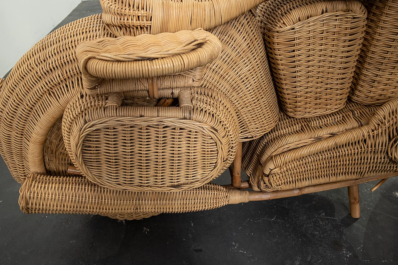 Harley Davidson rattan motorcycle by Tom Dixon for Habitat, 1980s | intOndo