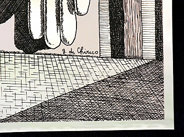 Canto d'amore, metal screen print dipped in gold by Giorgio De Chirico ...