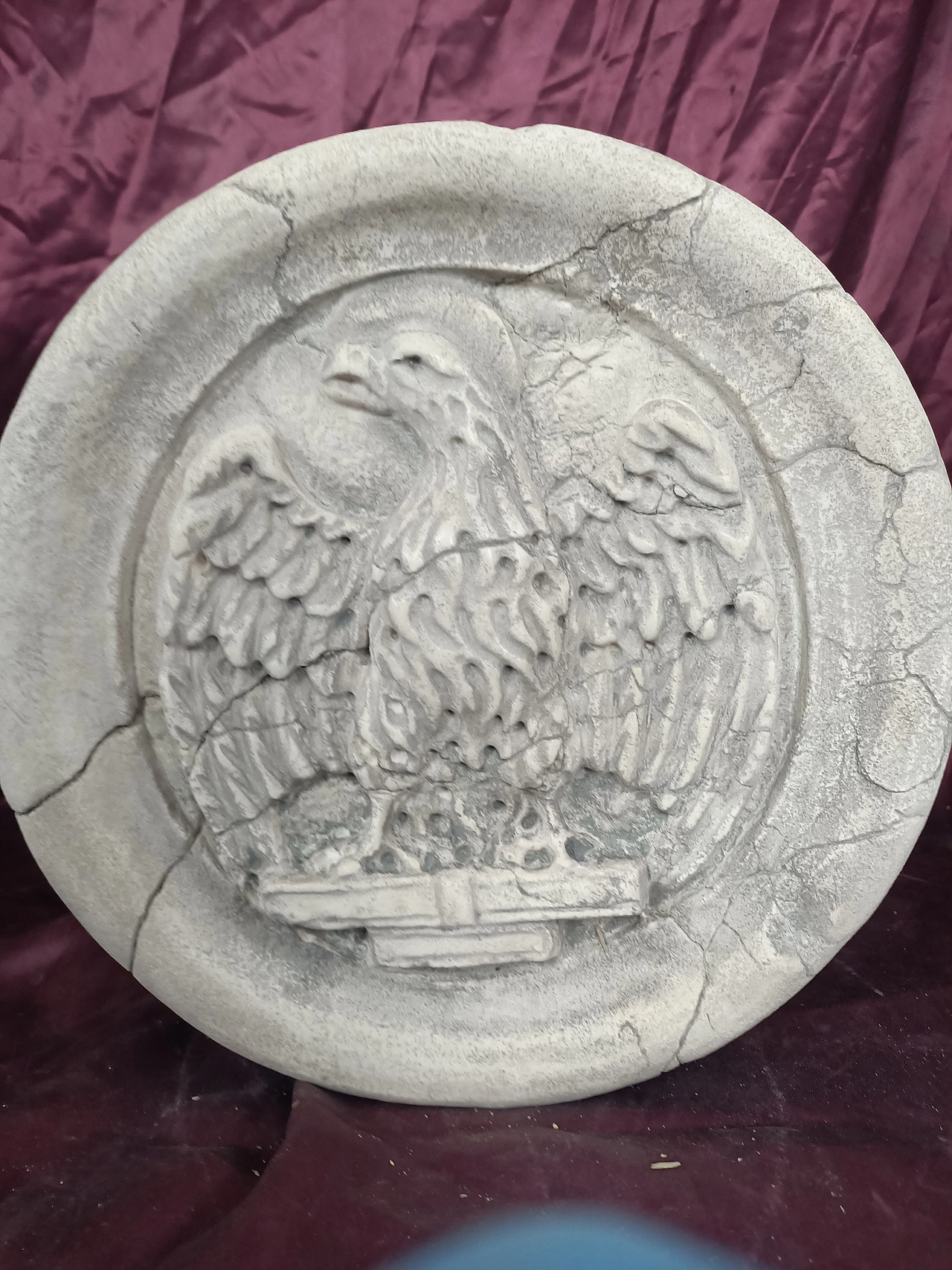 4 Istrian marble paterae with symbols of the Evangelists, 19th century ...