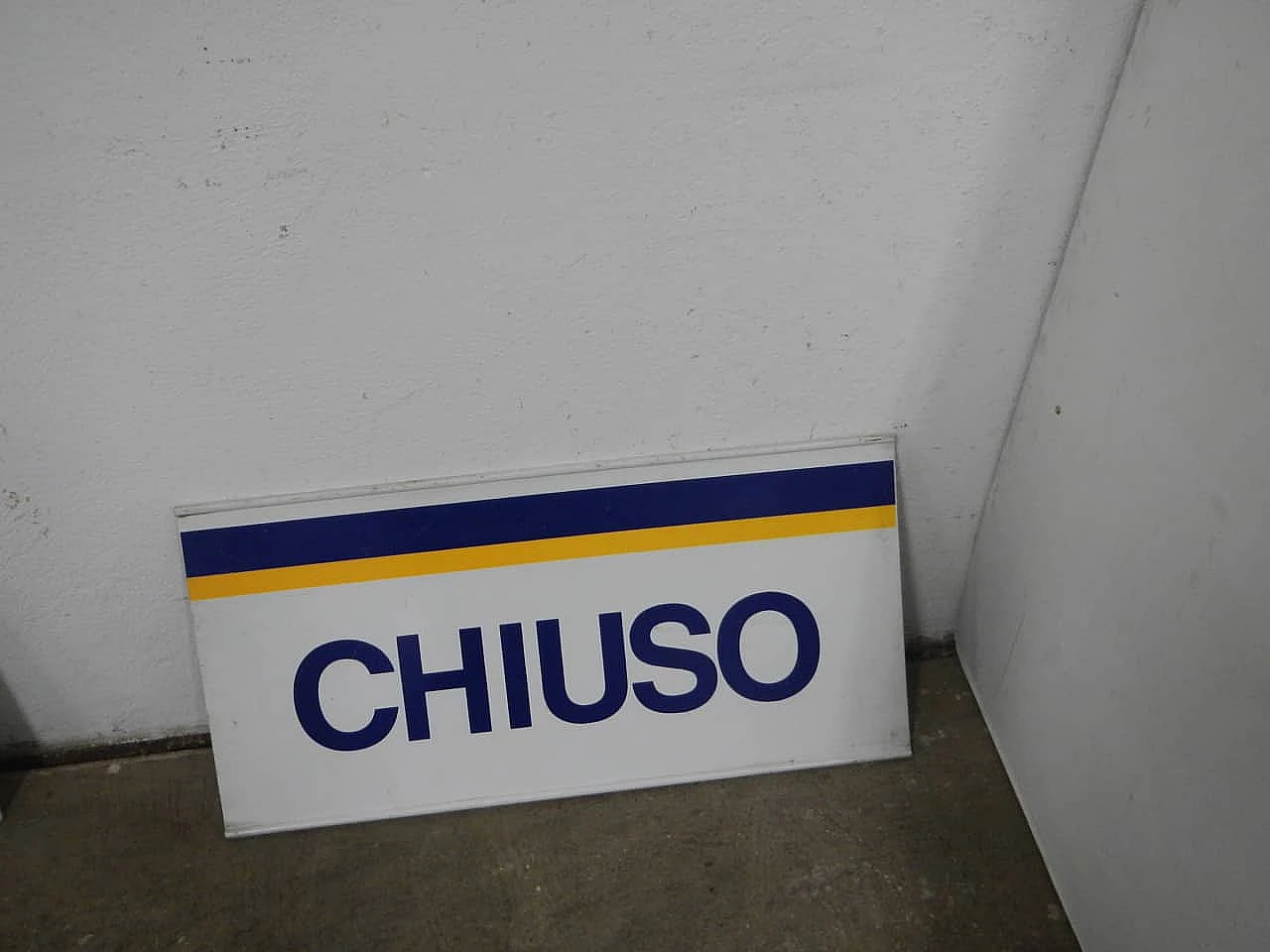 Double-sided iron sign of self gas station, 1980s | intOndo