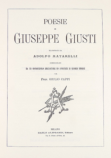 Book of poems by Giuseppe Giusti illustrated by A. Matarelli, 1969 ...