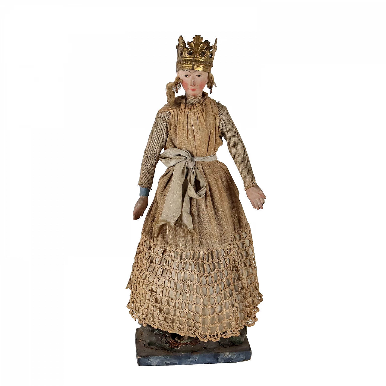 Wood, fabric and sheet metal princess sculpture, 19th century | intOndo